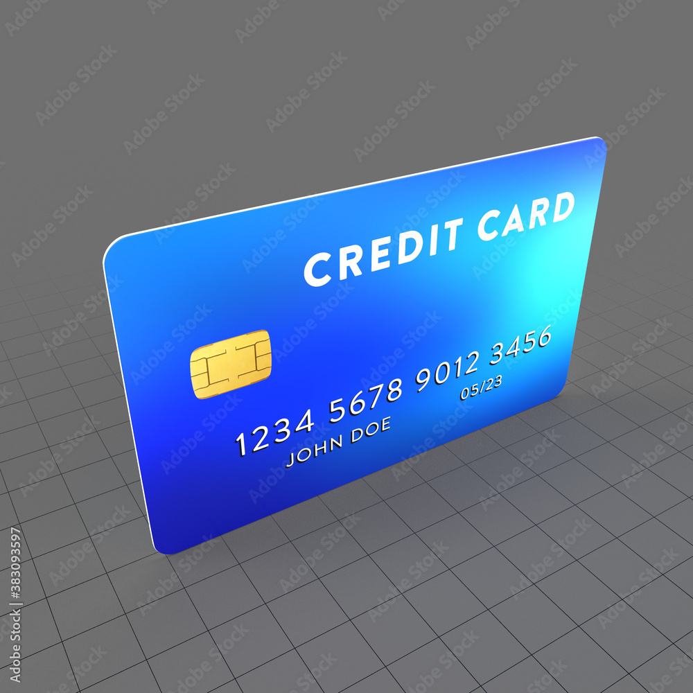Credit card Stock 3D asset | Adobe Stock