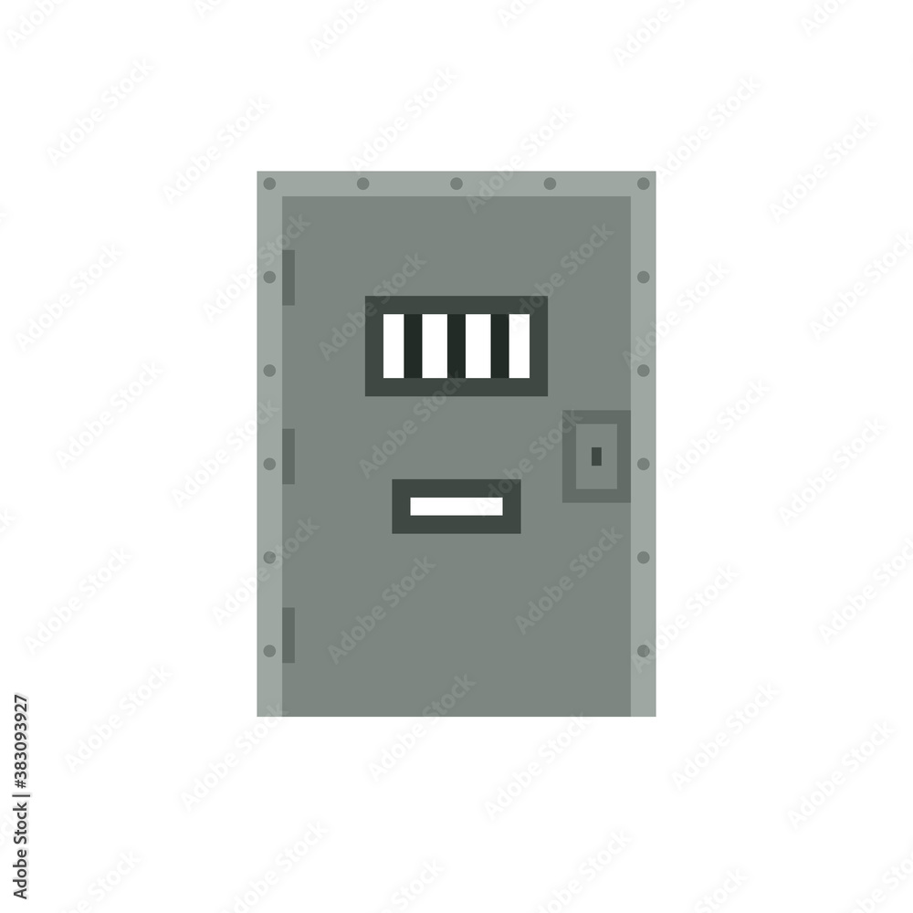 Prison door icon. Clipart image isolated on white background. Stock ...