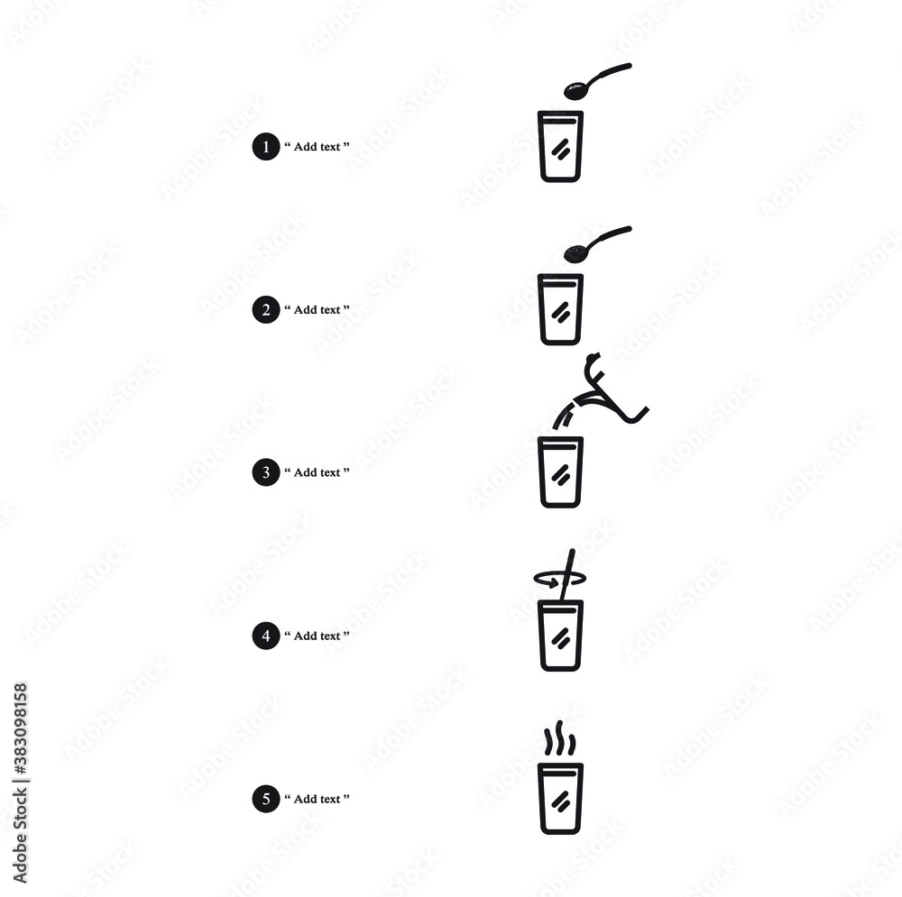 Step brewing instant powder for drink such as collagen instant tea ...