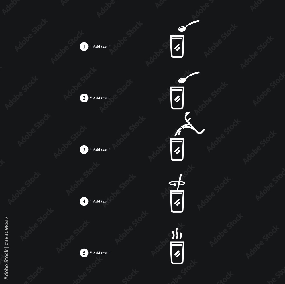 Step brewing instant powder for drink such as collagen instant tea ...