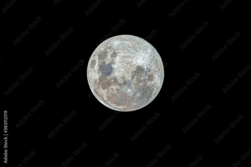 Full moon as seeing from the southern hemisphere. Amazing the moon ...