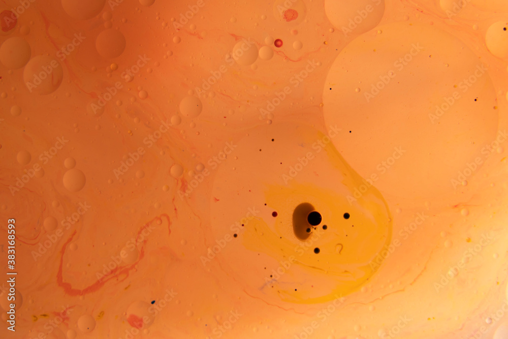 Organic fluids. Series of photographs of fluids. Abstract backgrounds ...