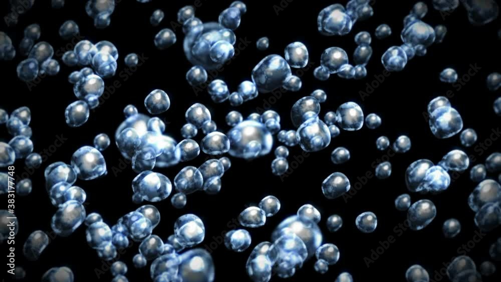 Flying many water drops on black background. Pure droplets. Transparent ...