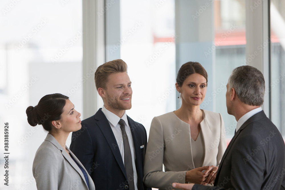 Corporate business people talking Stock Photo | Adobe Stock