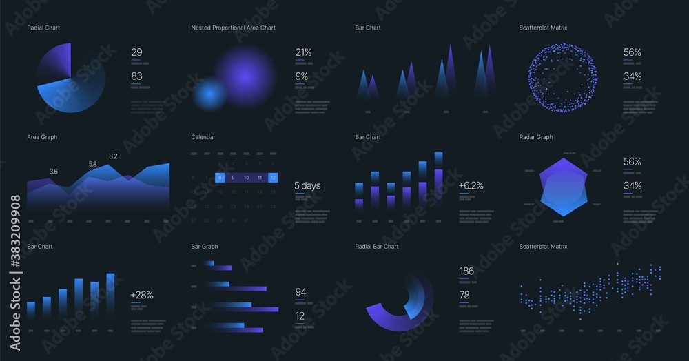 Infographic charts for business layout, presentation template and ...