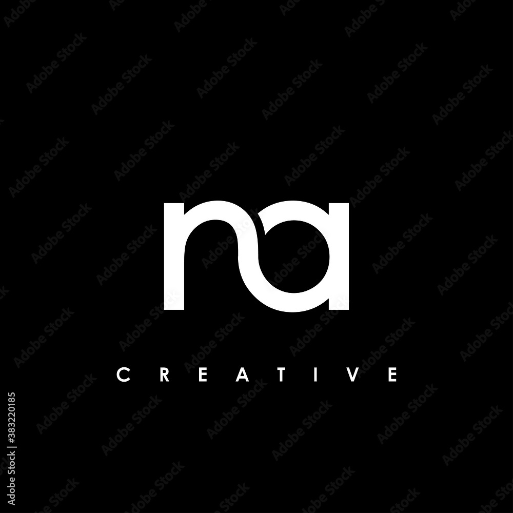 NA Letter Initial Logo Design Template Vector Illustration Stock Vector ...