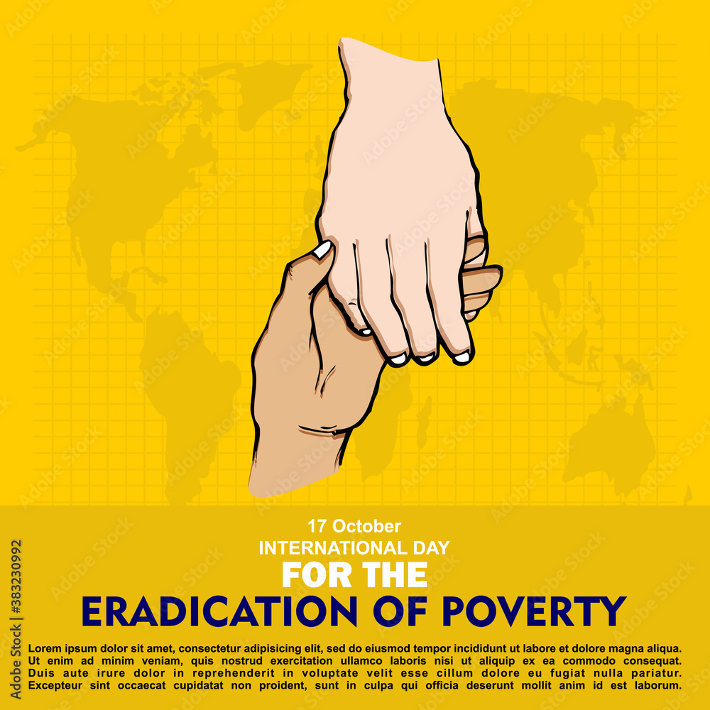 International Day For The Eradication of Poverty, poster and banner ...