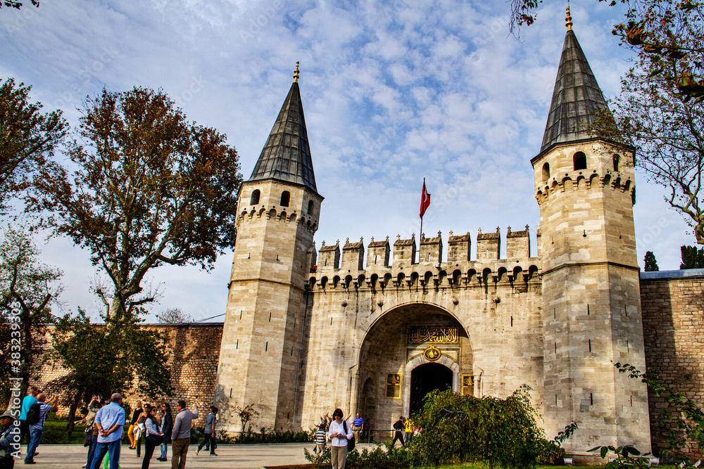 Topkapi Palace or the Canon gate Palace. Construction started in 1459 ...