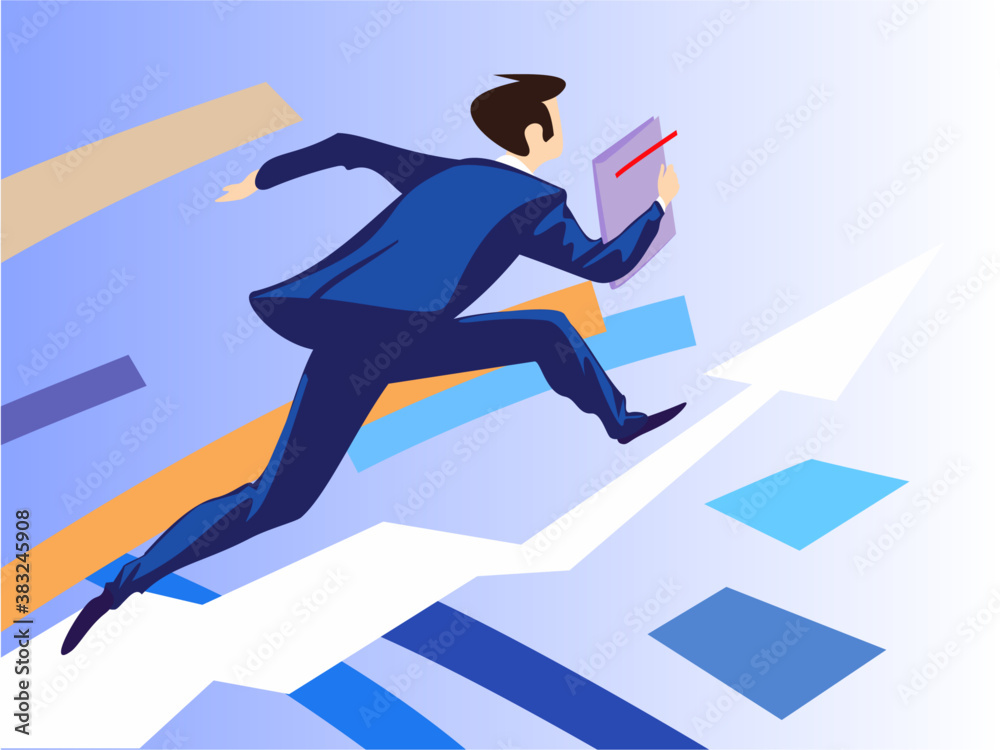 Concept vector illustration - development concept - Figure of ...