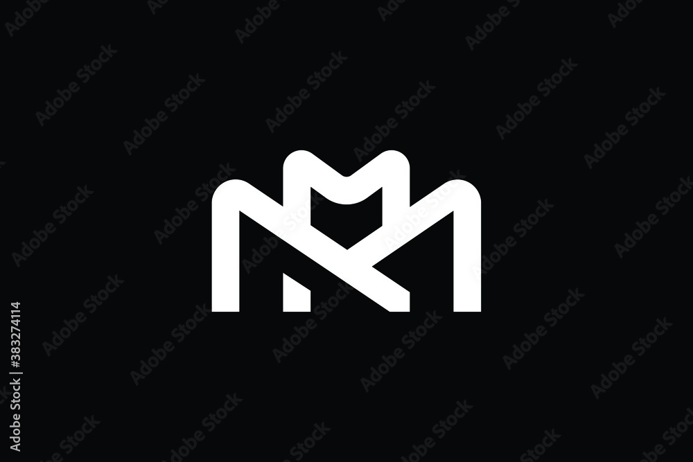 Minimal Innovative Initial MR logo and RM logo. Letter M R MR RM creative elegant Monogram ...