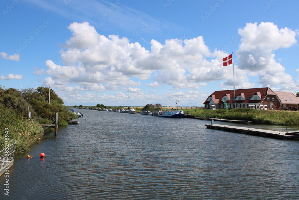 Ribe Å and its surrounding beautiful landscape Stock Photo | Adobe Stock