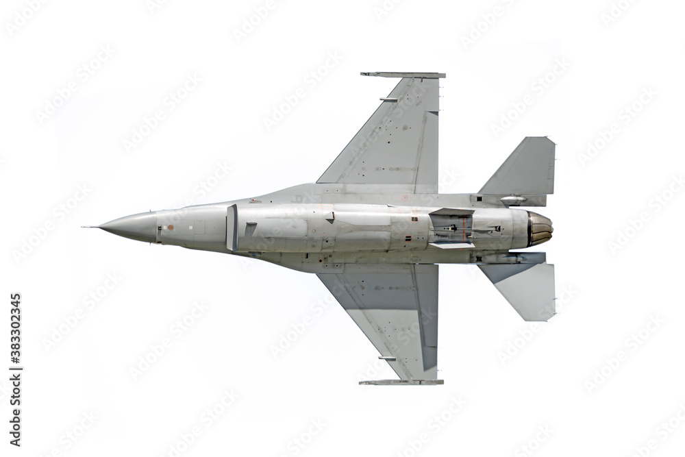 modern fighter jet military airplane isolated on white background ...