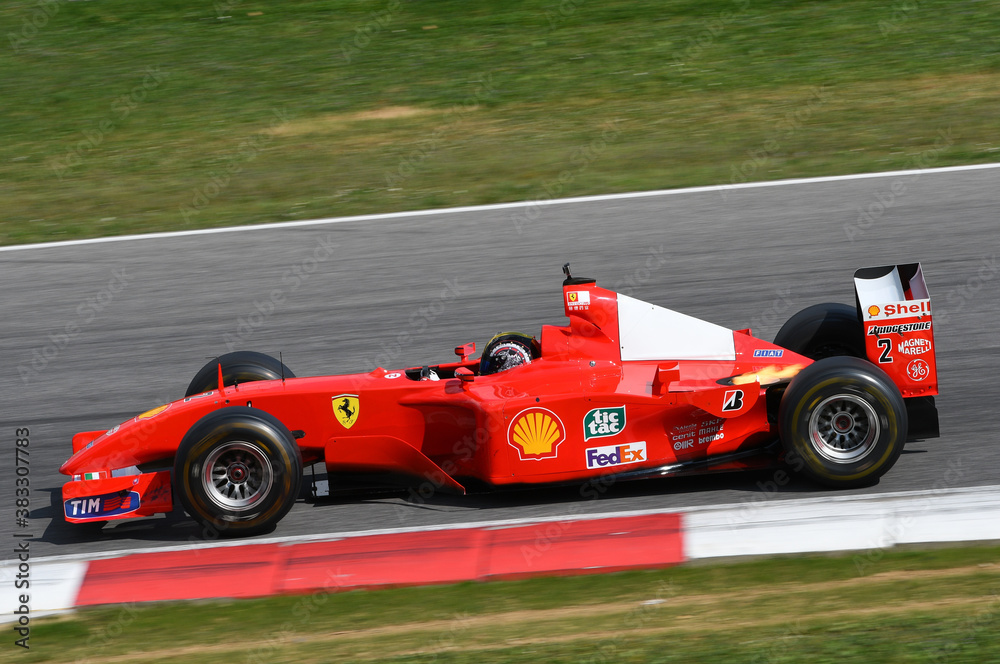 MUGELLO, IT, November, 2015: unknown drives historic Ferrari F1 of year ...