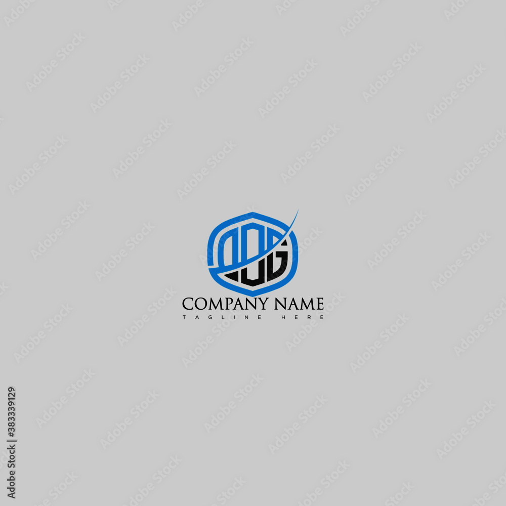 OOG Letter Logo Design Cross Monogram Icon. Stock Vector | Adobe Stock
