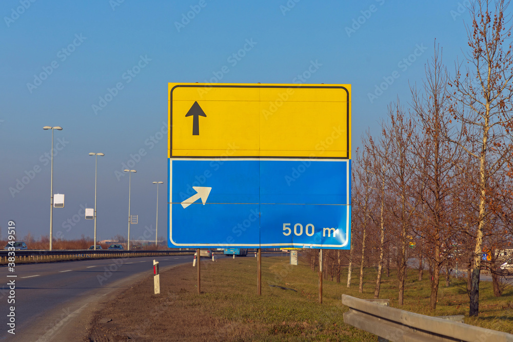 Traffic Sign Empty Stock Photo | Adobe Stock