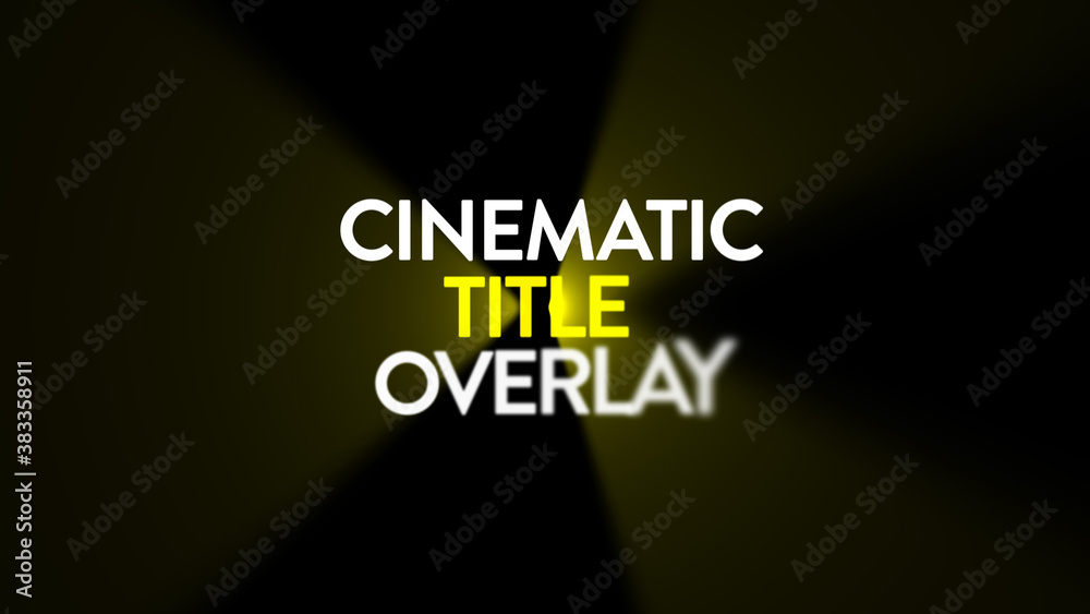 Cinematic Drift Title Overlay Stock Template | Adobe Stock