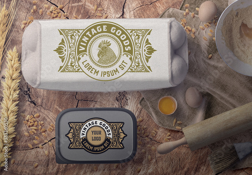 Vintage Packaging Design Layouts Stock Template | Adobe Stock