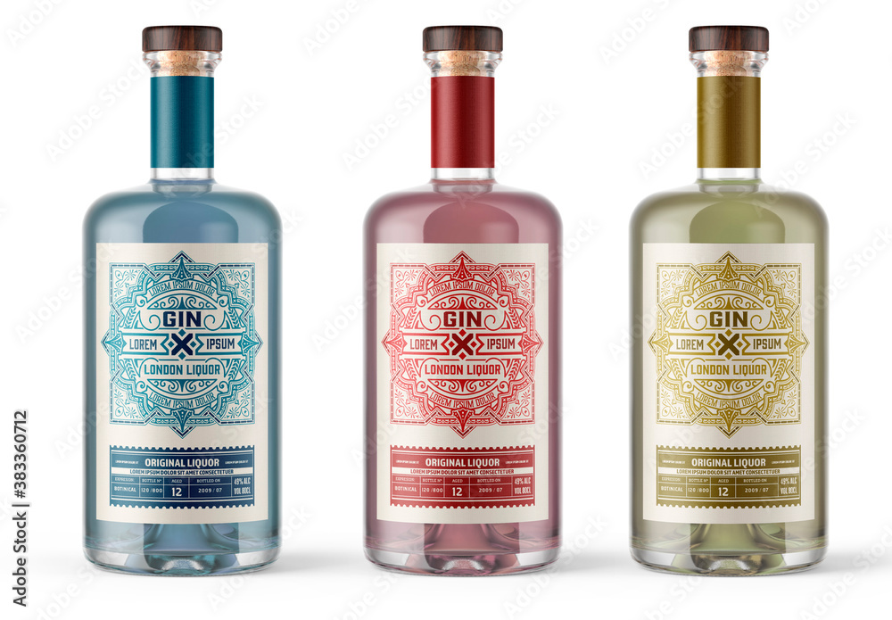 Vintage Liquor Label Packaging Layout Stock Template | Adobe Stock