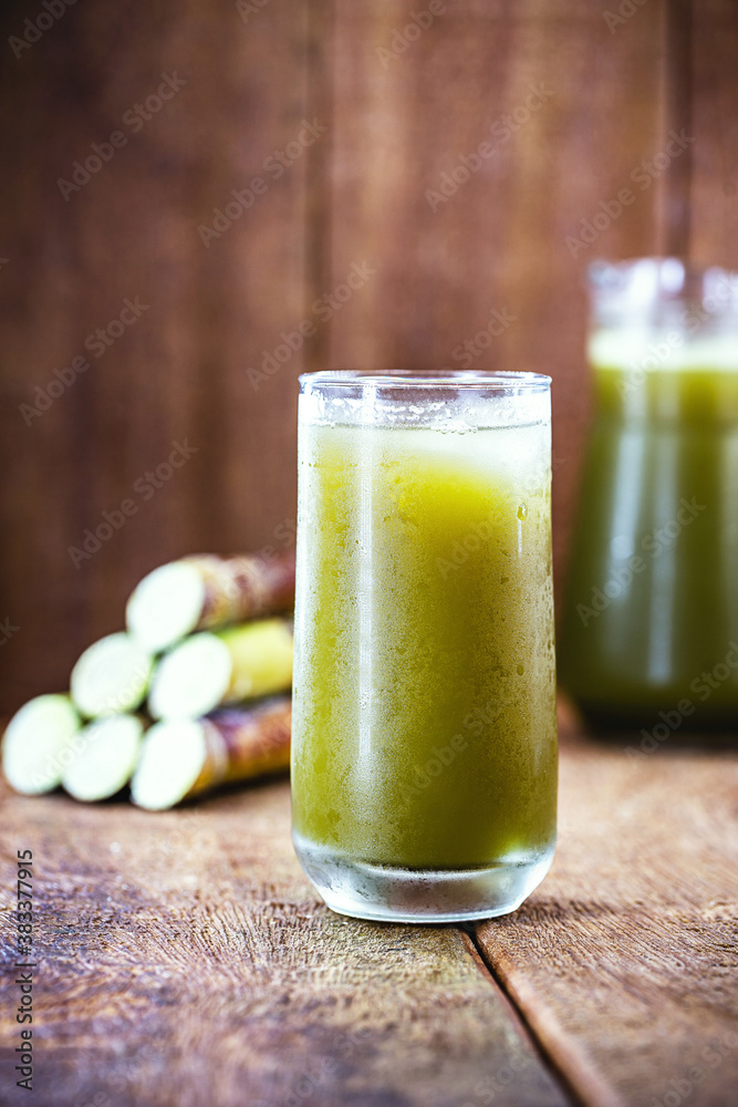 Sugar cane juice or garapa is the liquid extracted from sugar cane in ...