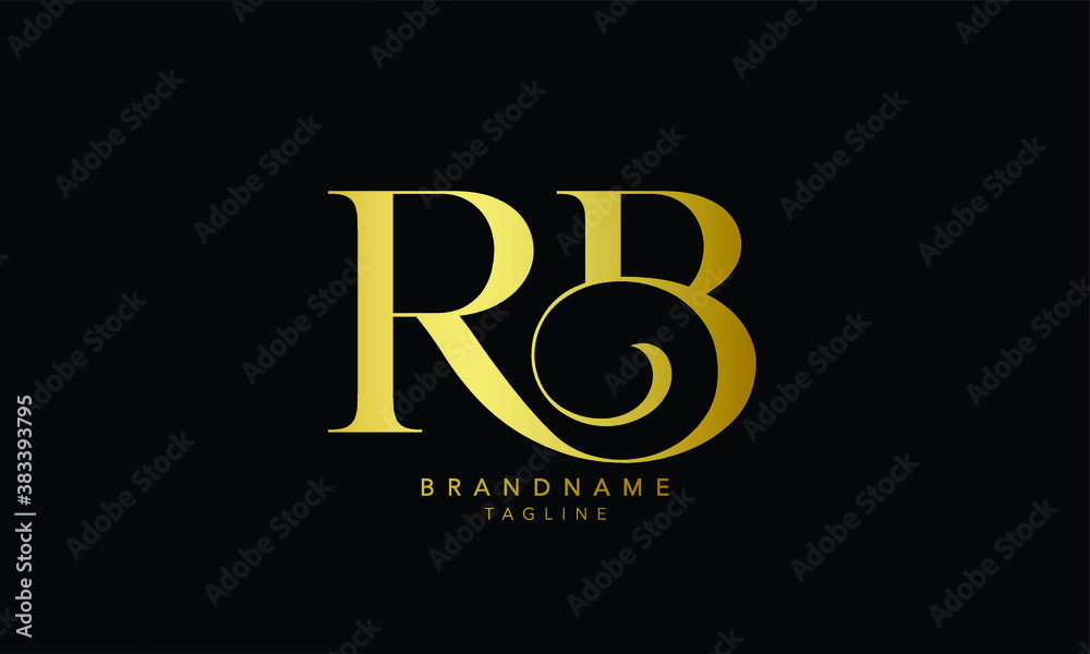 Alphabet letters Initials Monogram logo RB, BR, R and B Stock Vector ...