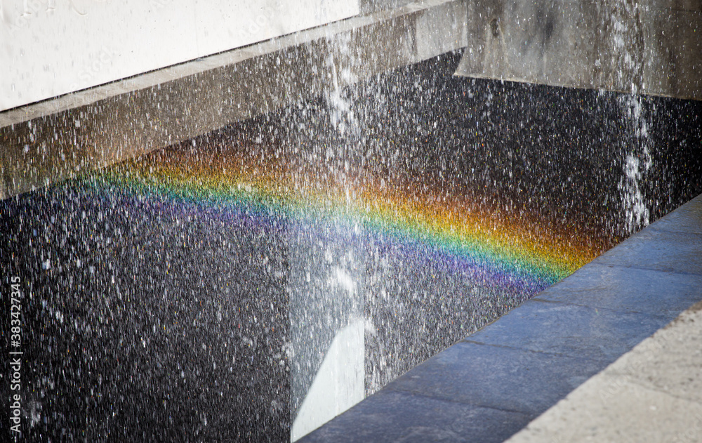 Rainbow and water science Stock Photo | Adobe Stock