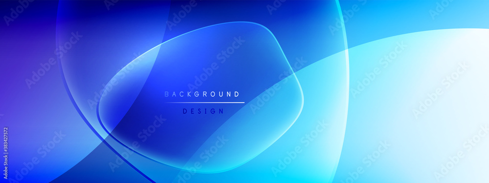 Vector abstract background - liquid bubble shapes on fluid gradient ...