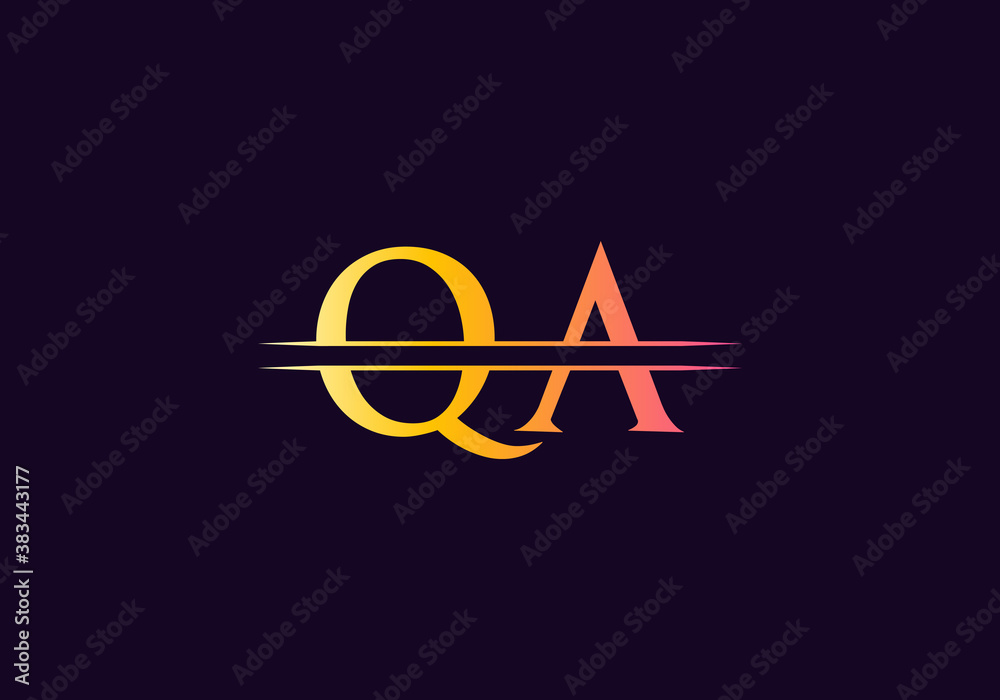 Qa Logo Design Qa Modern Creative Unique Elegant Minimal Qa Initial Based Letter Icon Logo
