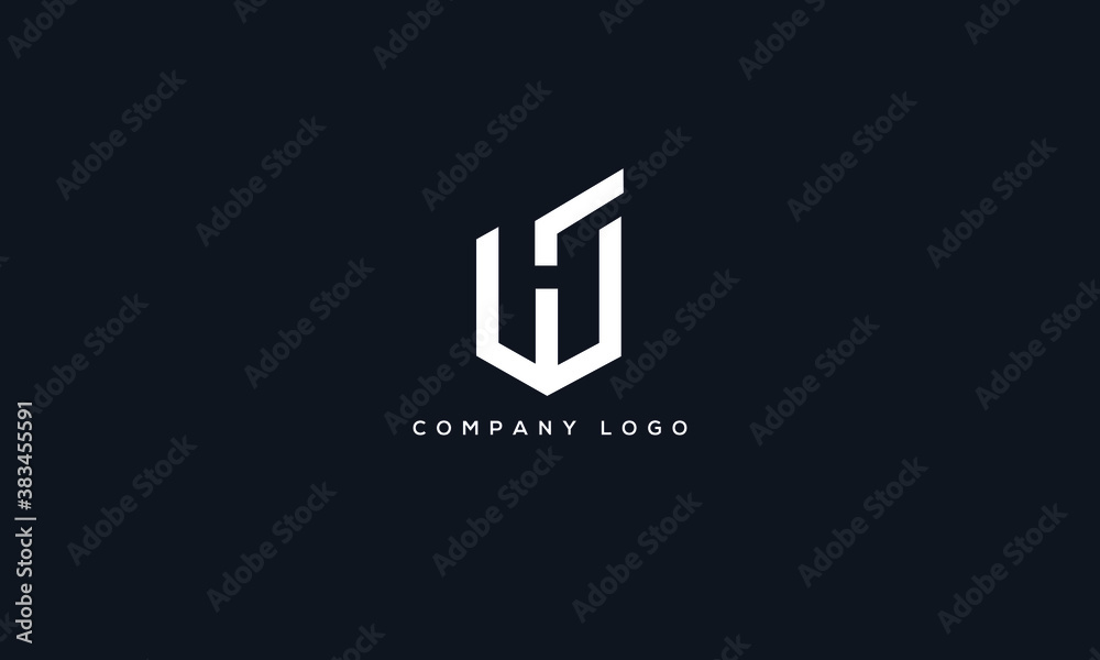 Alphabet letter icon logo WH or HW Stock Vector | Adobe Stock
