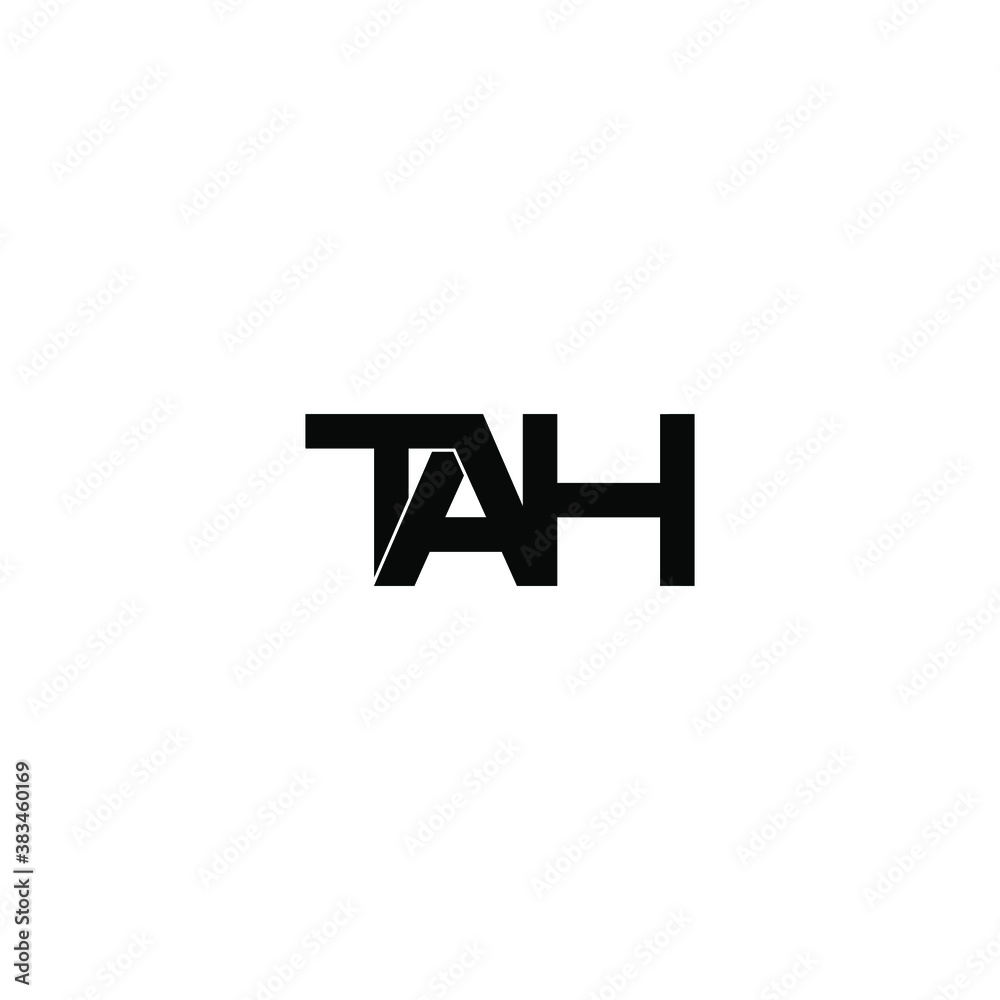 tah letter original monogram logo design Stock Vector | Adobe Stock