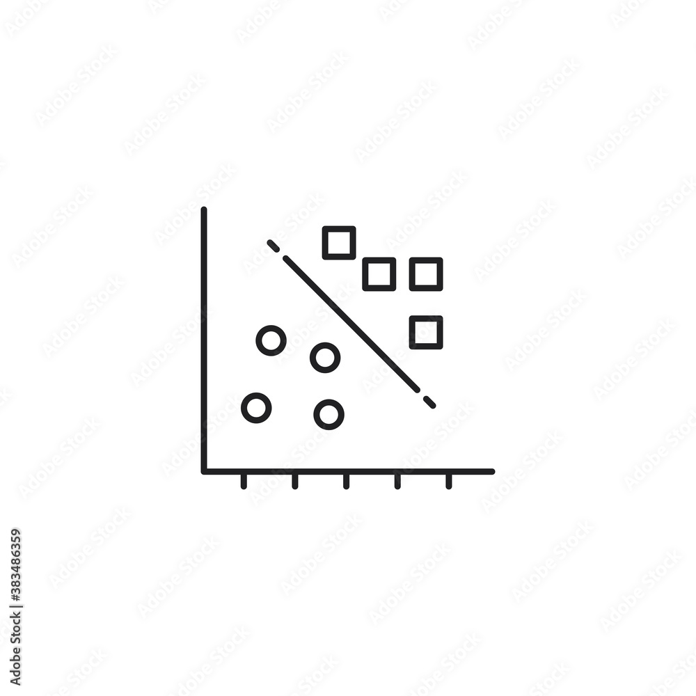 Analysis icon. Chart symbol modern, simple, vector, icon for website ...