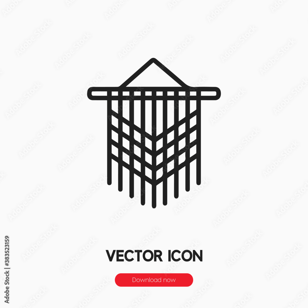 macrame icon vector sign symbol Stock Vector | Adobe Stock