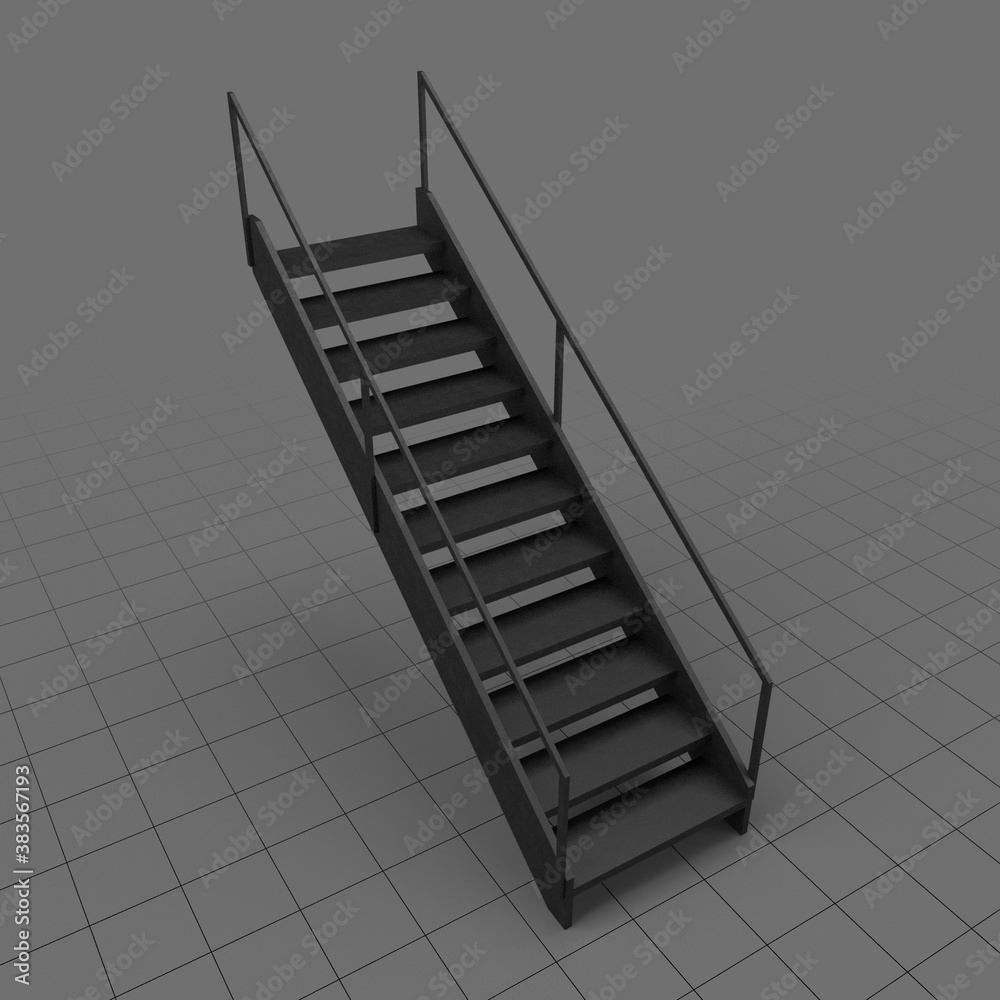 Staircase Stock 3D asset | Adobe Stock