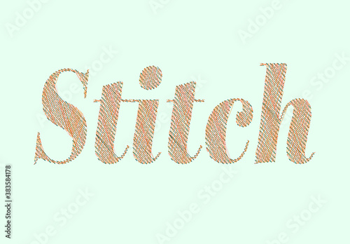 Stitch Text Effect Stock Template | Adobe Stock