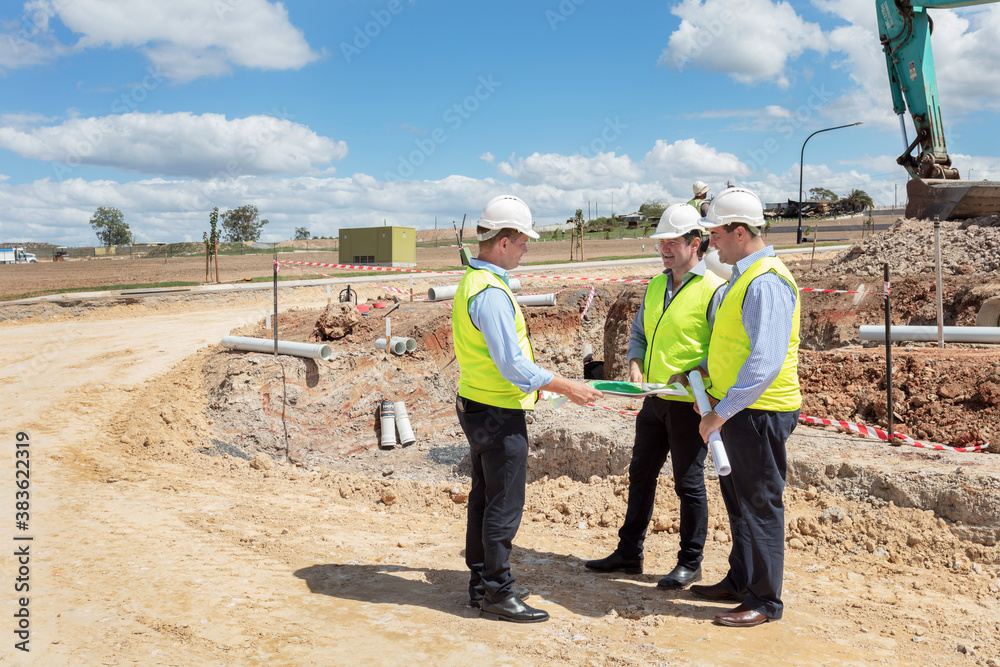 Property developers conducting a site visit Stock Photo | Adobe Stock