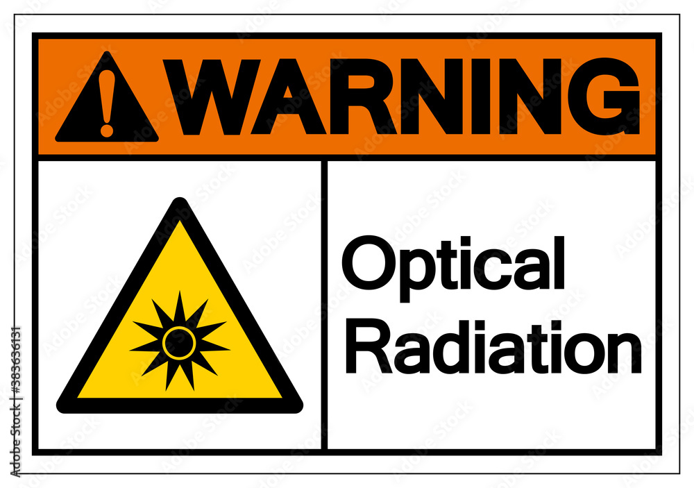 Warning Optical Radiation Symbol ,Vector Illustration, Isolate On White ...