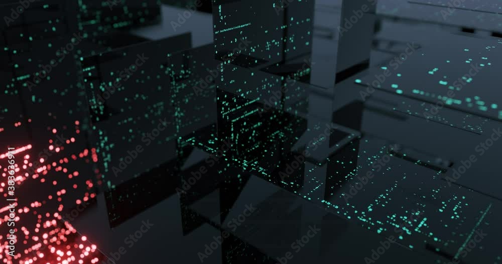 Digital transformation concept. computer programming code. Science and ...