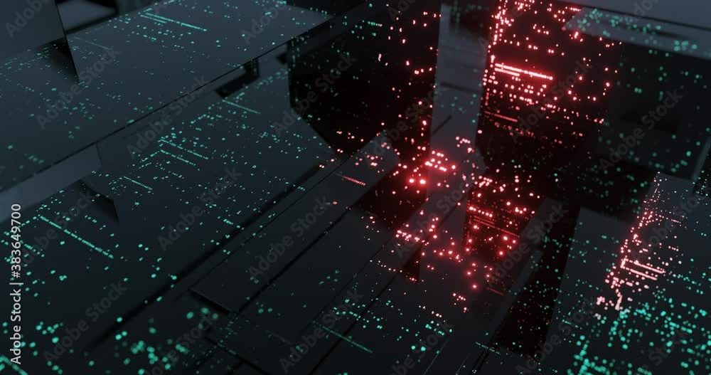 Abstract Digital code, Software developer motion graphic background ...