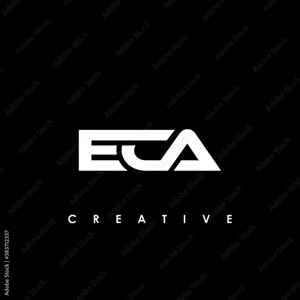 ECA Letter Initial Logo Design Template Vector Illustration Stock ...