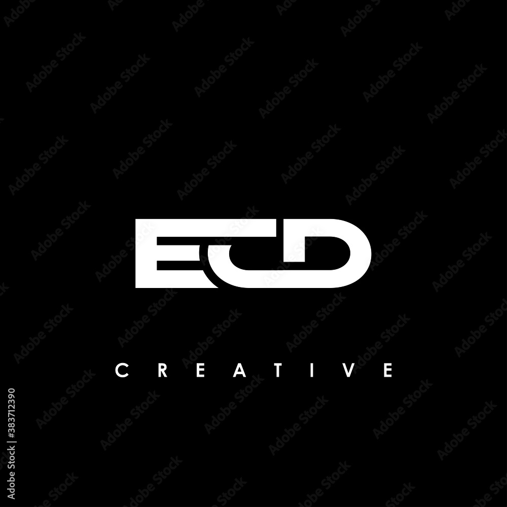ECD Letter Initial Logo Design Template Vector Illustration Stock ...