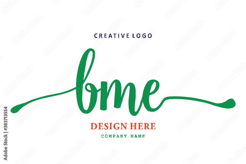 pharmacy logo composition of the letter BME is simple, easy to understand and authoritative ...