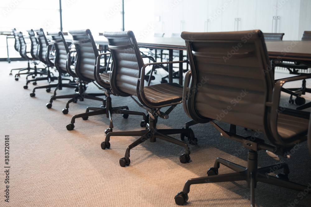 A conference business room for training and business activities with ...