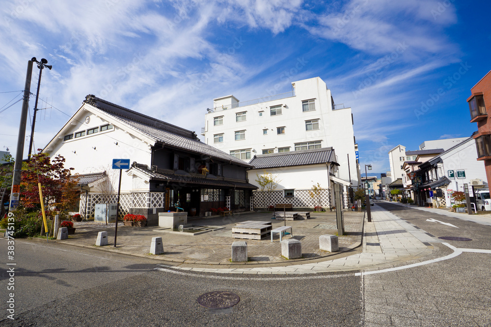 Nakamachi is a street lined by several nicely preserved, old buildings ...