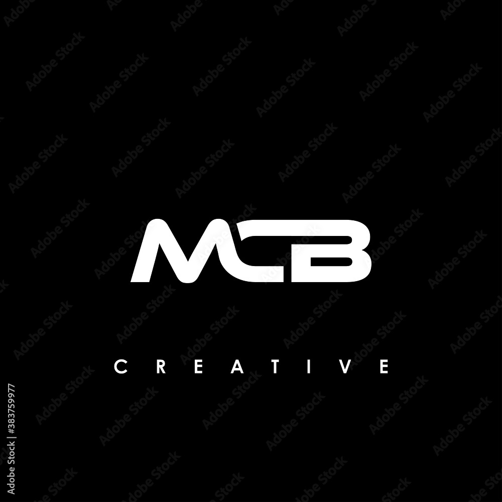 MCB Letter Initial Logo Design Template Vector Illustration Stock ...