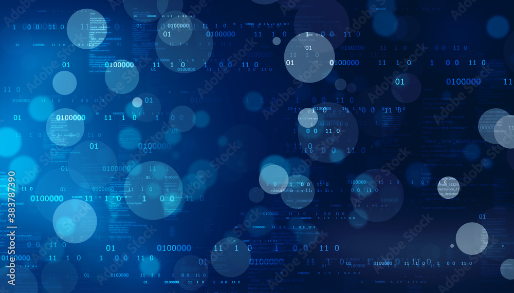 Internet binary data code computing or transmission process,Internet data transmission, Binary ...