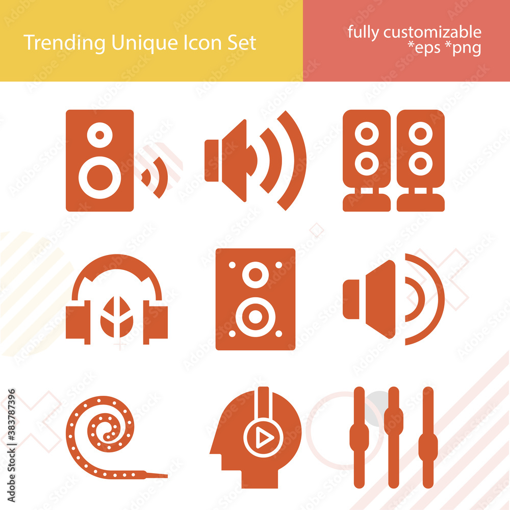 Simple set of consonant related filled icons. Stock Vector | Adobe Stock