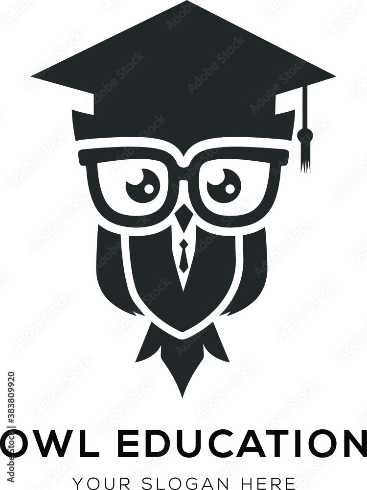 owl education logo vector owl logo, icon, symbol template Stock Vector ...