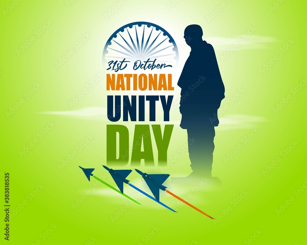 vector illustration for national unity day of India-31st October Stock ...