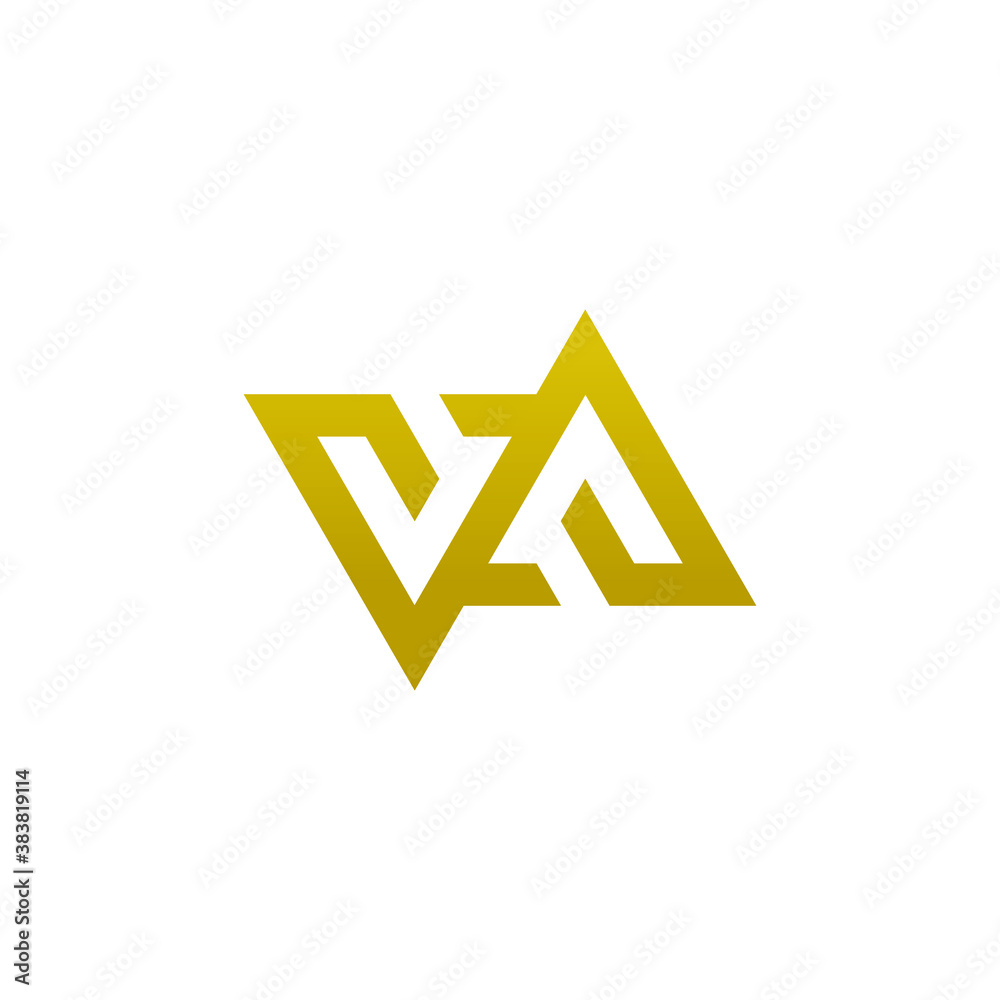 VA. Monogram of Two letters V & A. Luxury, simple, minimal and elegant ...