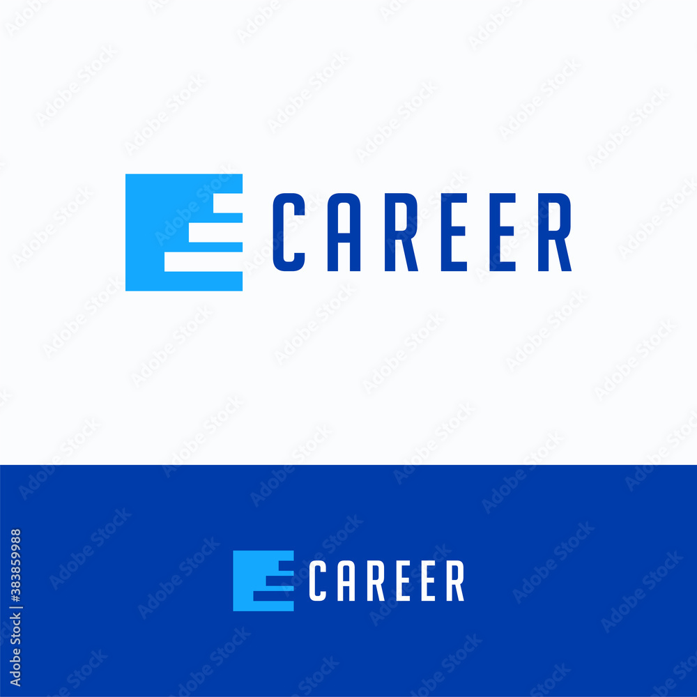 Career company ladder logo. Recruitment logo template. Headhunter ...