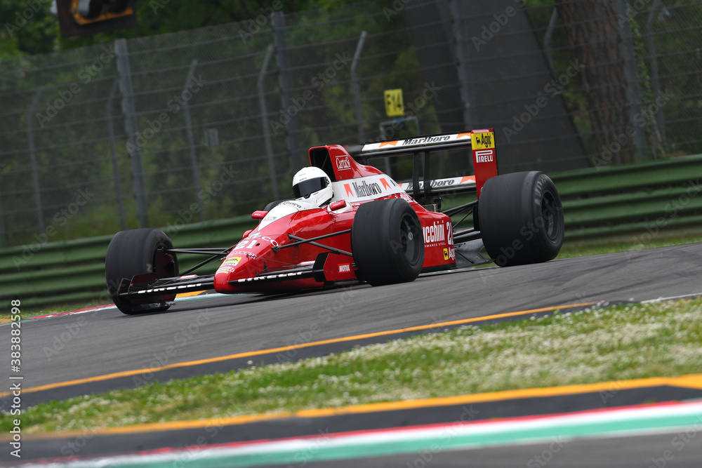 Imola, IT, May, 2017: Historic 1990 F1 Scuderia Italia BMS Dallara ...